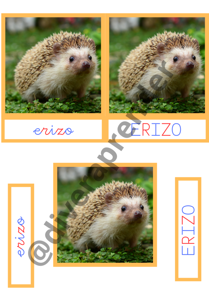 Tarjetas tres partes otoño – Diveraprender