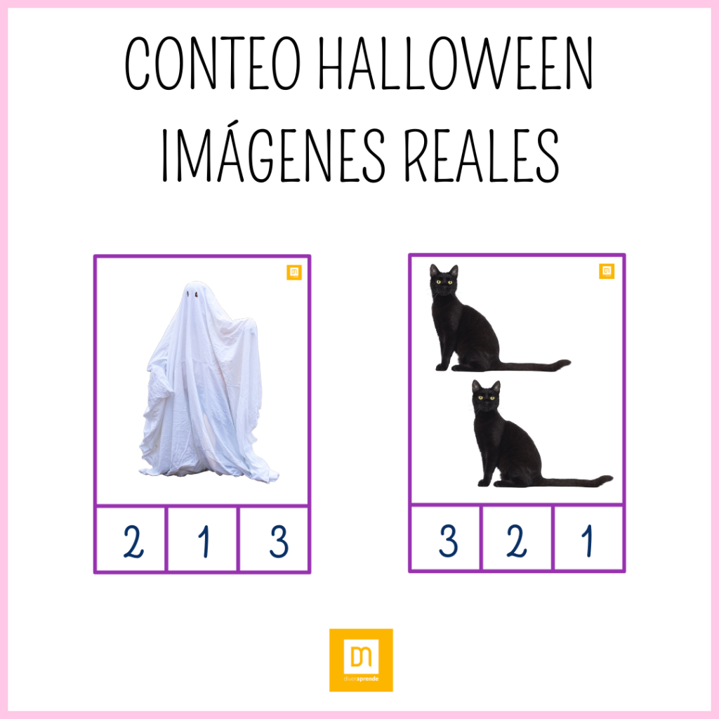 Tarjetas conteo imágenes reales – Diveraprender