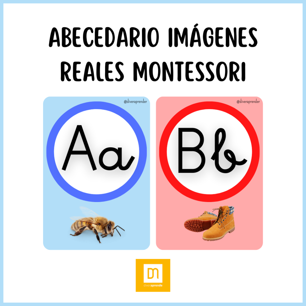 Tarjetas abecedario Montessori – Diveraprender
