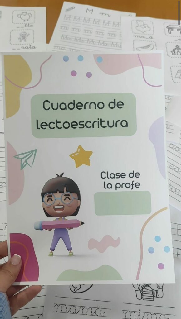 Cuaderno lectoescritura letra ligada – Diveraprender