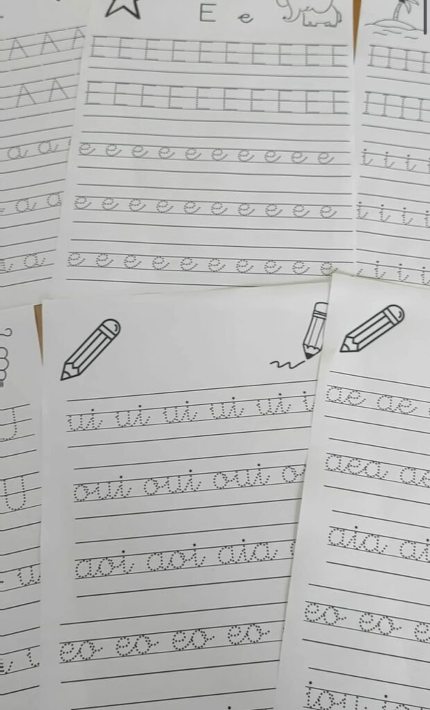 Cuaderno lectoescritura letra ligada – Diveraprender