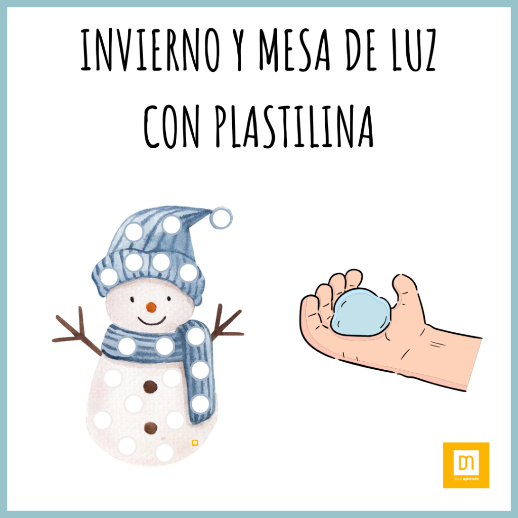 Plastilina y mesa de luz invierno – Diveraprender