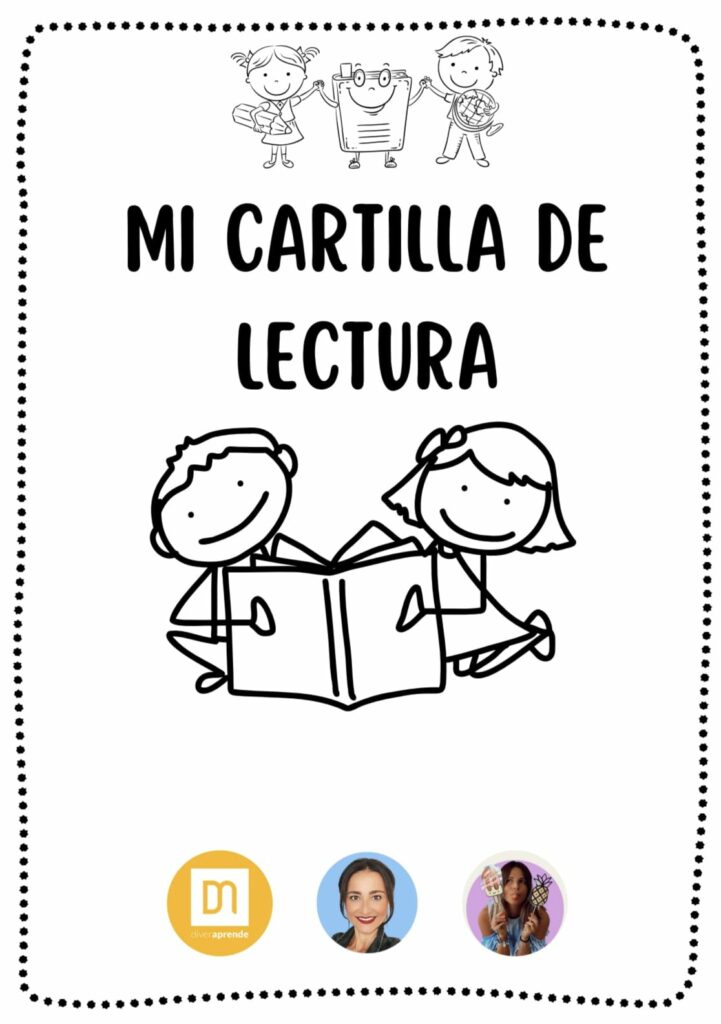 Cartilla lectura blanco y negro mayúscula – Diveraprender